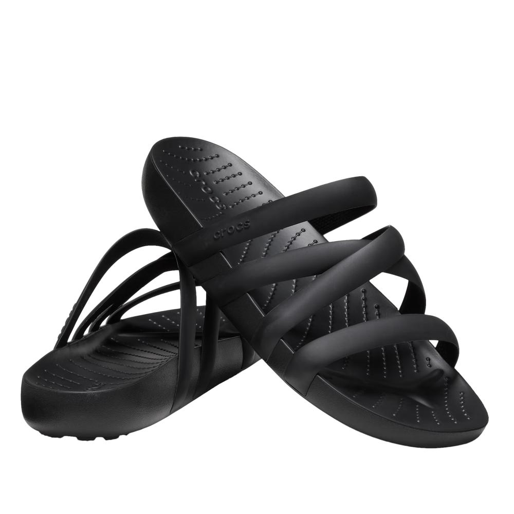 Klapki Crocs Splash Strappy Sandal 208217-001 damskie, czarne