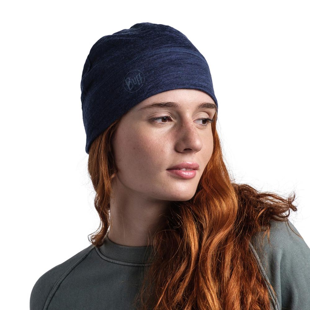 Czapka Buff Merino Lightweight Beanie Solid 113013.788.10.00 unisex, granatowa