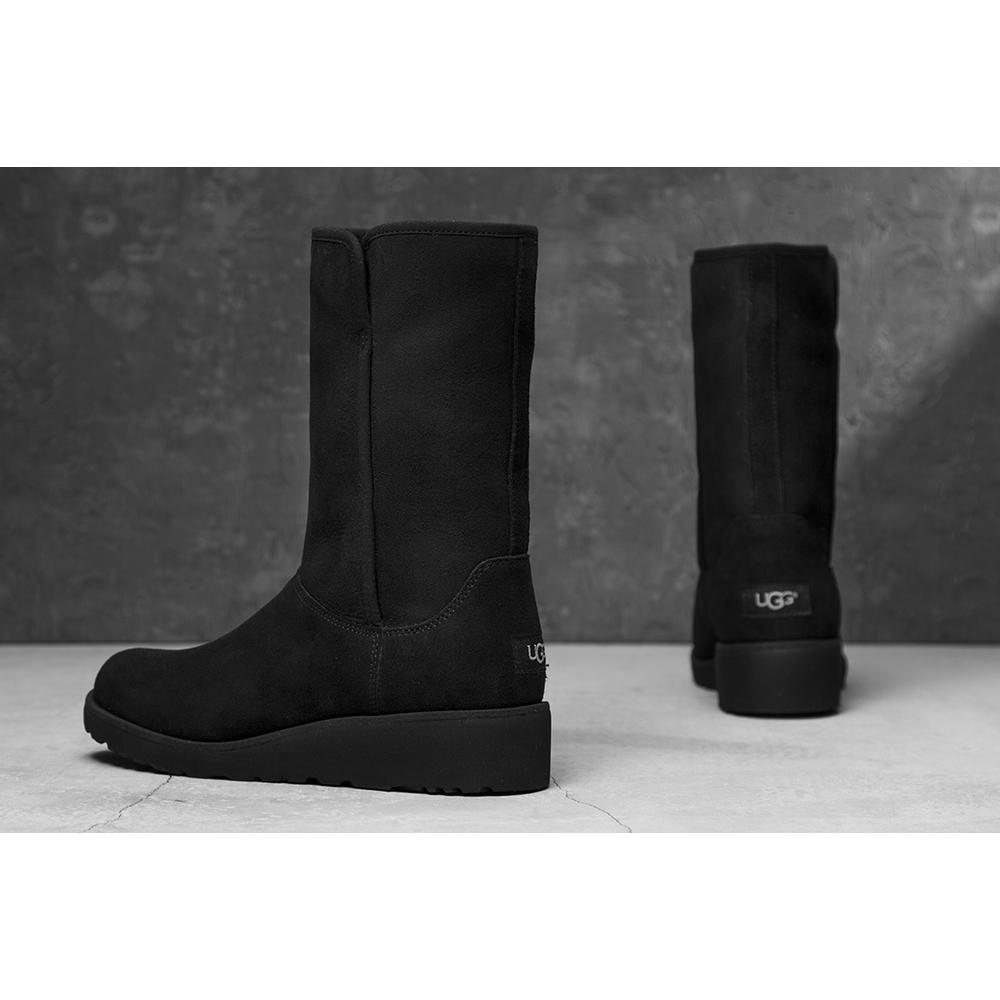 UGG W AMIE 1013428 BUTY DAMSKIE ZIMOWE - SKÓRZANE