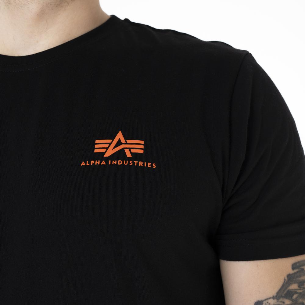 Koszulka Alpha Industries Basic T Small Logo 188505477 męska, czarna