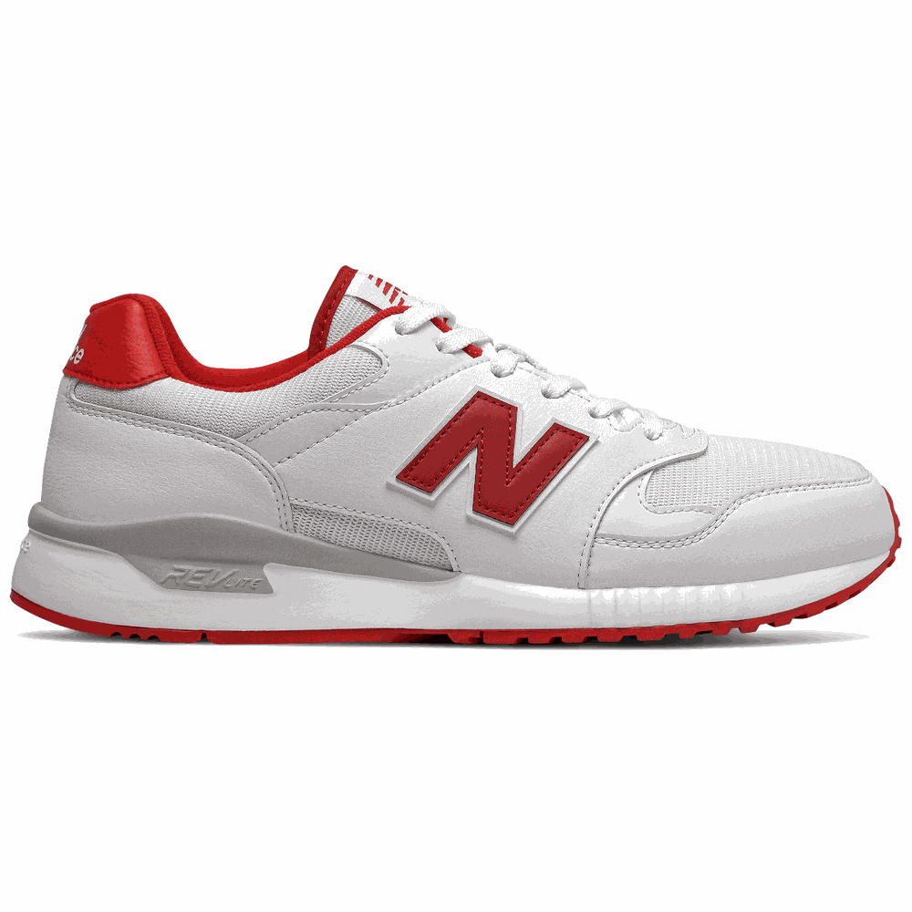 Buty New Balance ML570BNG męskie, biało-czerwone