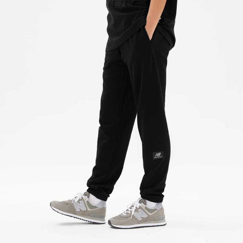 Spodnie New Balance UP23503BK unisex, czarne