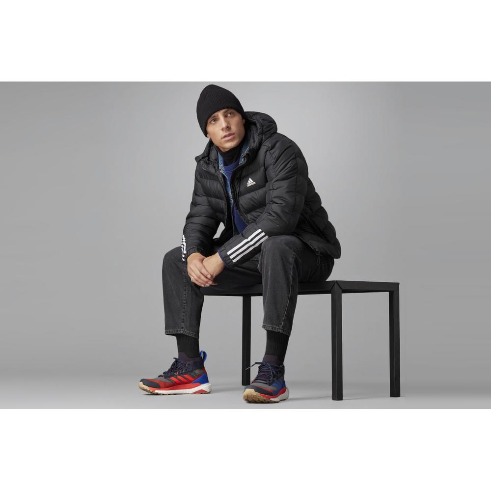 Kurtka adidas Itavic 3-Stripes Midweight Hooded GT1674 męska, czarna