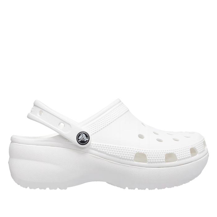 Klapki Crocs Classic Platform Clog 206750-100 damskie, białe