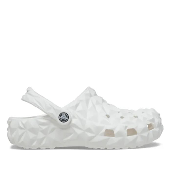 Klapki Crocs Classic Geometric Clog 209563-100 unisex, białe