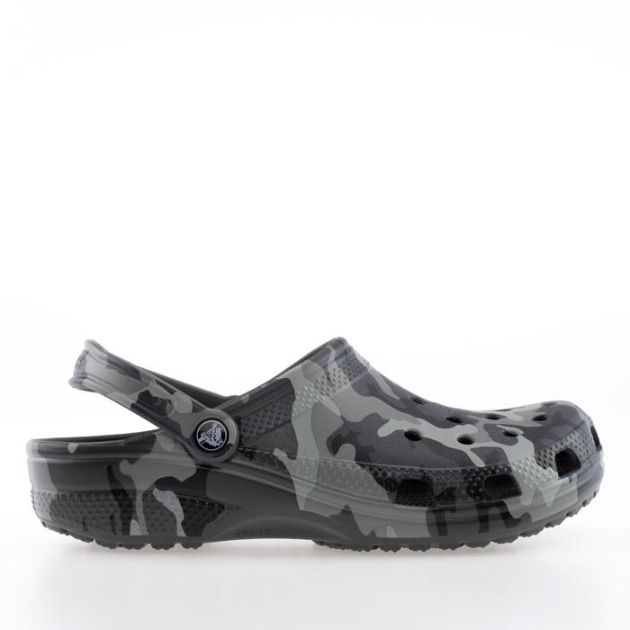 Klapki Crocs Classic Printed Camo Clog 206454-0IE męskie, czarno-szare