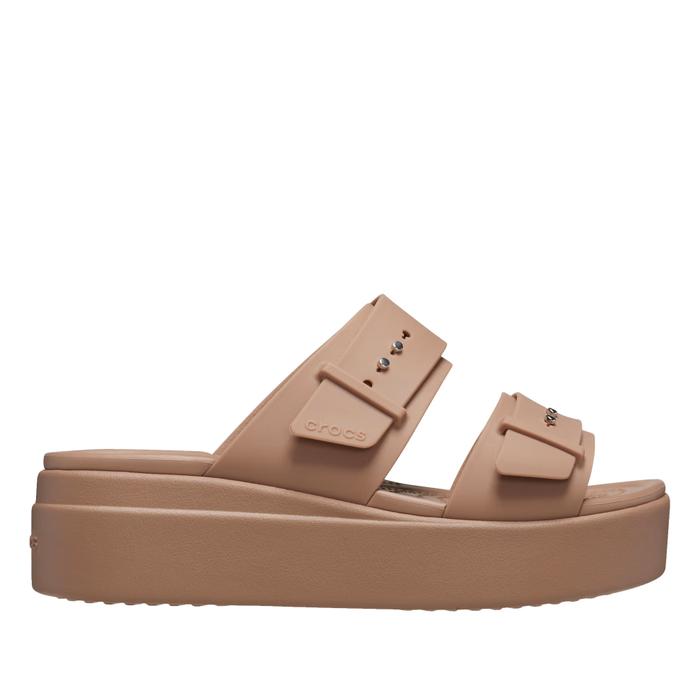 Klapki Crocs Brooklyn Buckle 207431-2Q9 damskie, beżowe