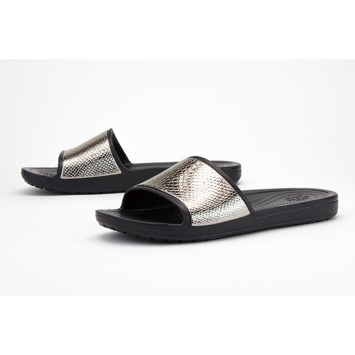CROCS SLOANE METALLIC TEXTURE 205737 0FG KLAPKI DAMSKIE